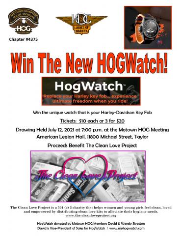 SCREW IT! let's ride meeting. Drawing for HOG FOB WATCH before leave ...